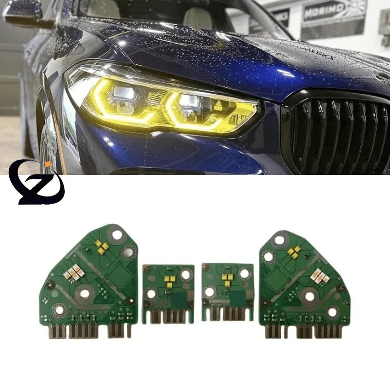 Лазерная фара дневного света желтого цвета для 2019 2020 2021 BMW X5 G05 X6 G06 40ix USA Version