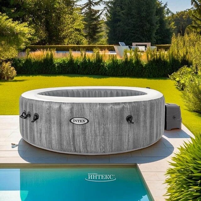 Надувная джакузи INTEX Greywood Deluxe 216x71см-6 персон ; артикул 28442