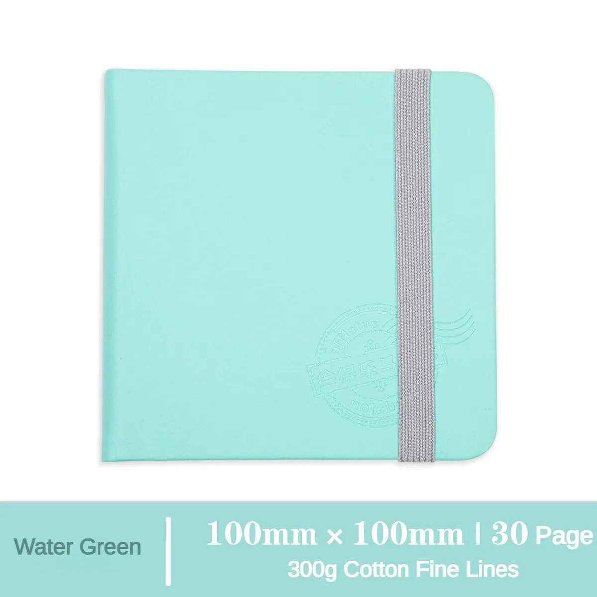 Блокнот Water Green 100x100мм, 30 листов в клетку