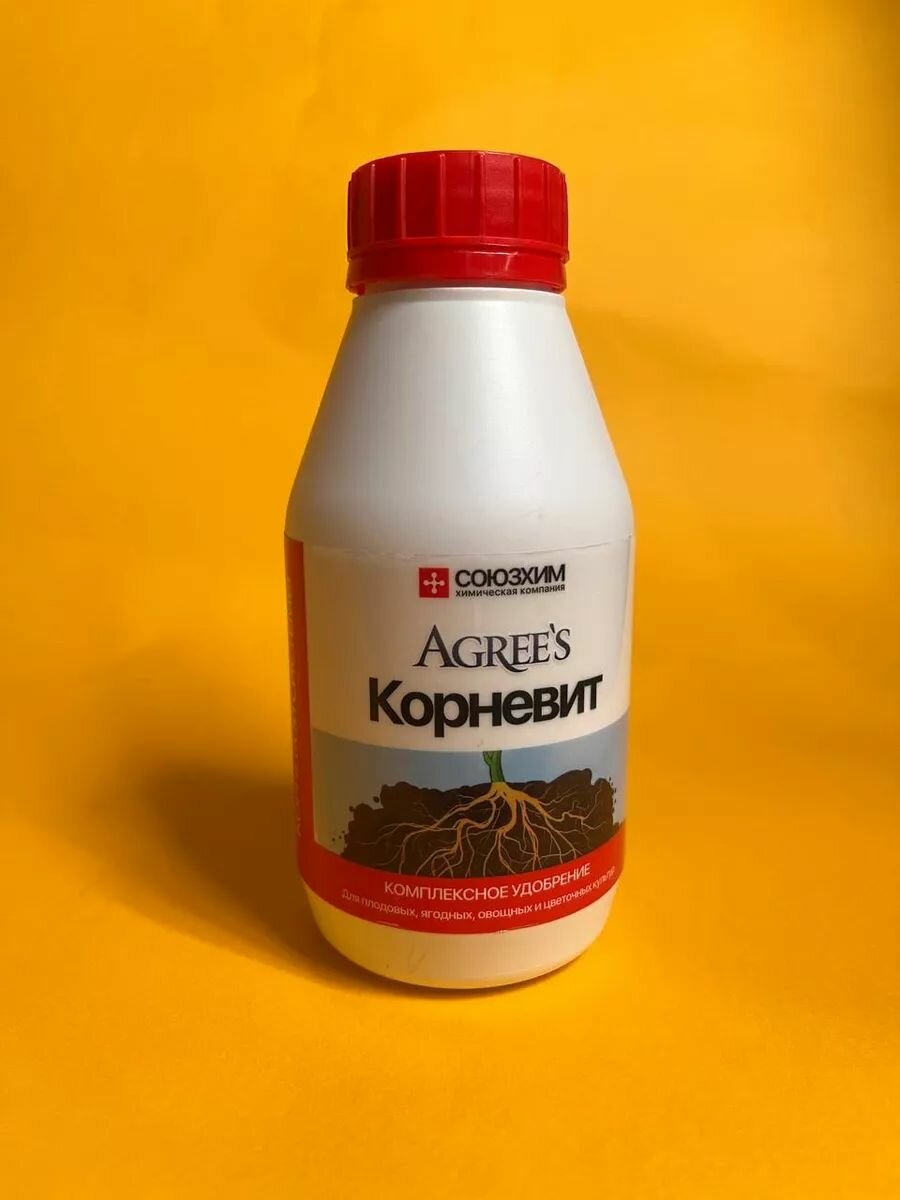 Удобрение Agree's Корневит, органоминеральное, жидкое, 250мл, универсальное