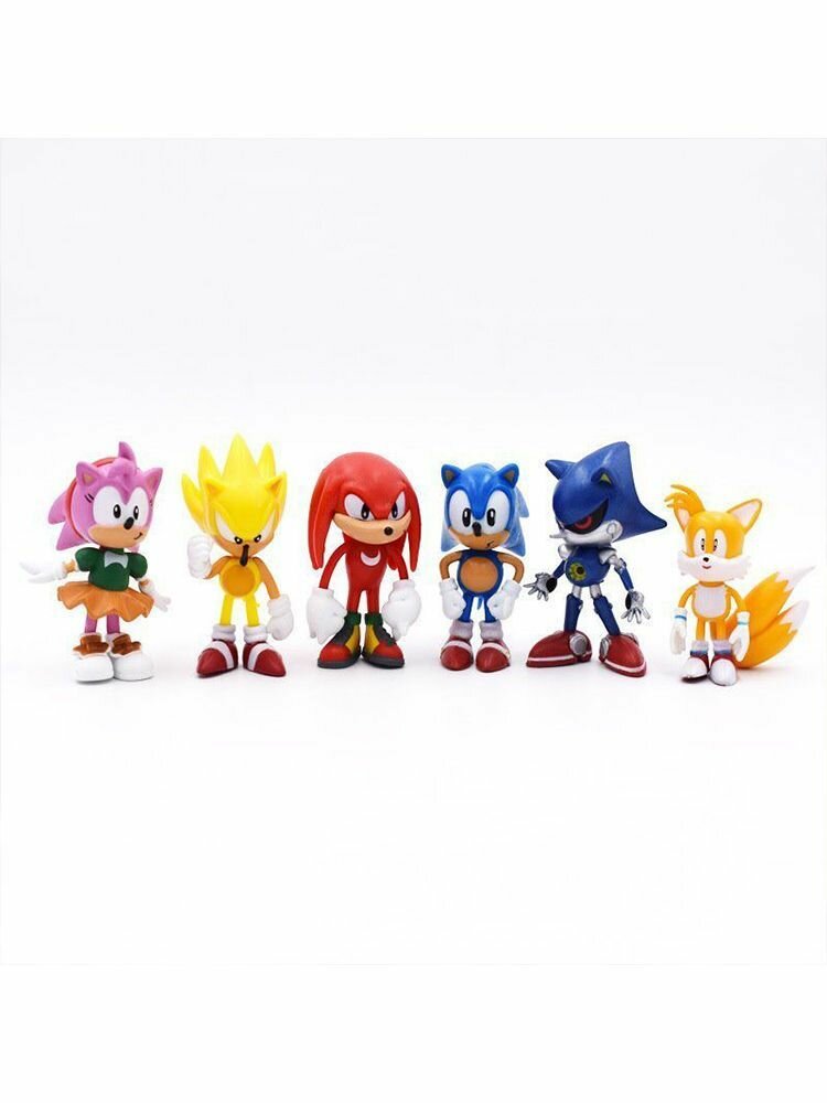 Набор игрушек Sonic super sonic flying mouse sculpture ручной работы из 6 частей