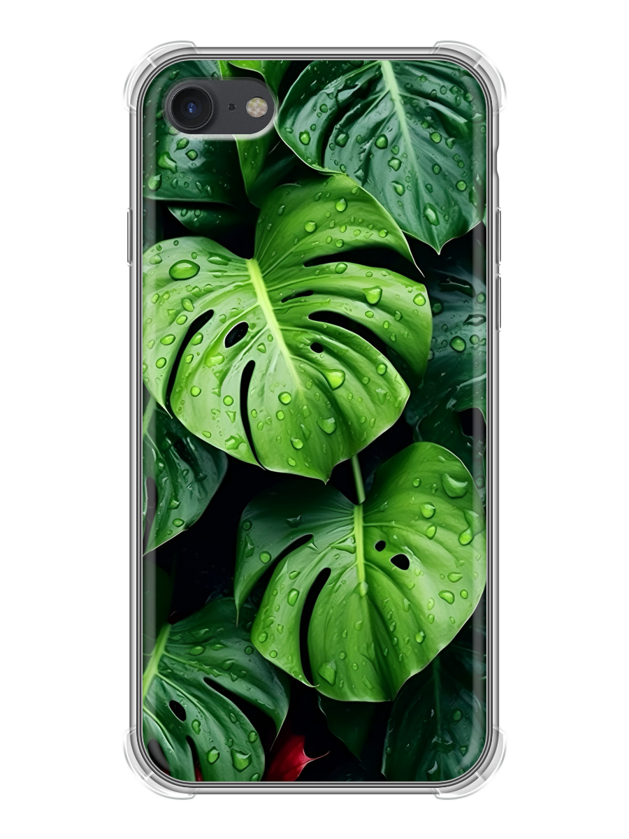 Чехол для iPhone 7, 8, SE 2020 (SE 2), SE 2022 (SE 3) с принтом Листья (Айфон 7, 8, СЕ 2020 (СЕ 2), СЕ 2022 (СЕ 3))