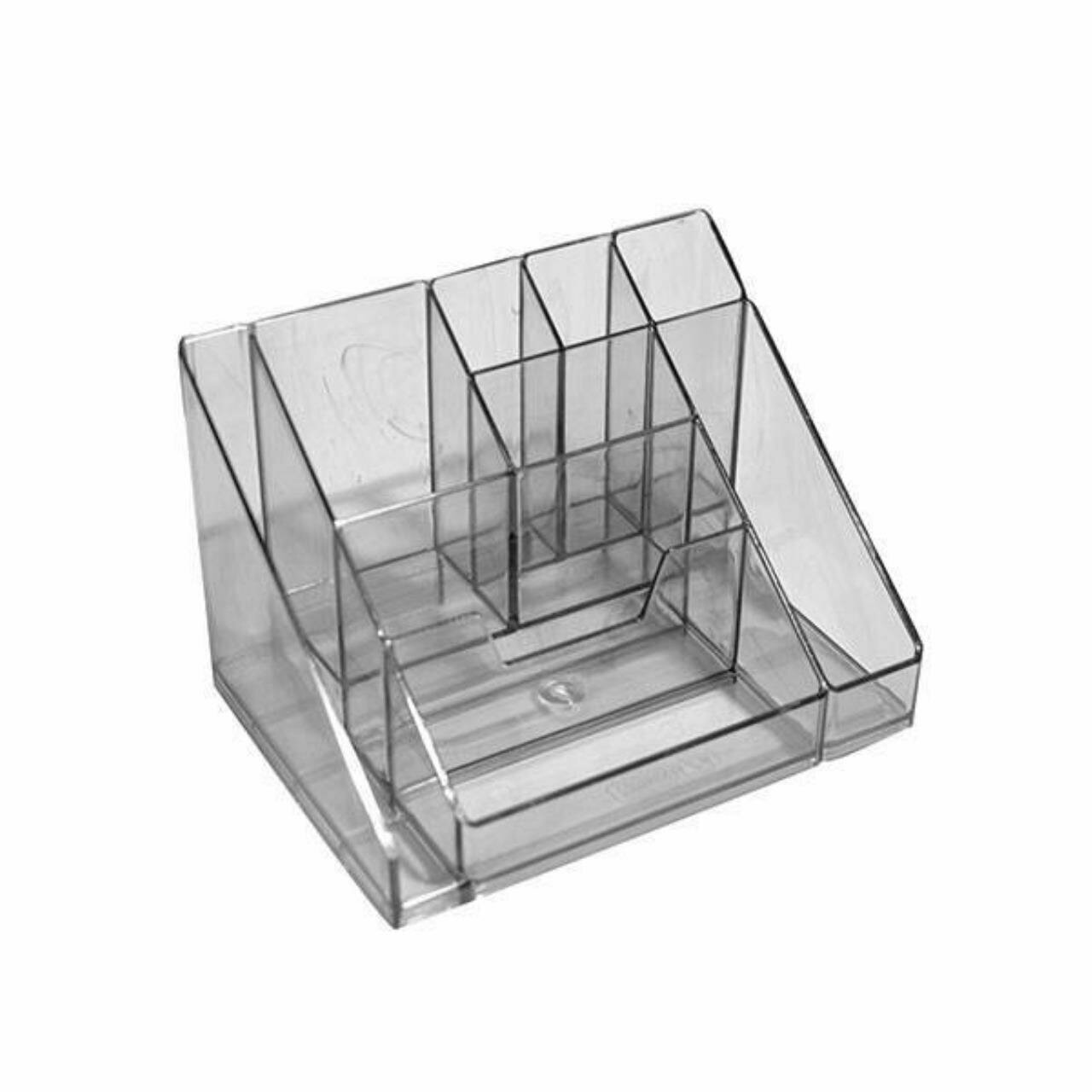 Подставка для канцелярских принадлежносте Стамм каскад 9 отделени, 160105115 мм, серы тонированны пл