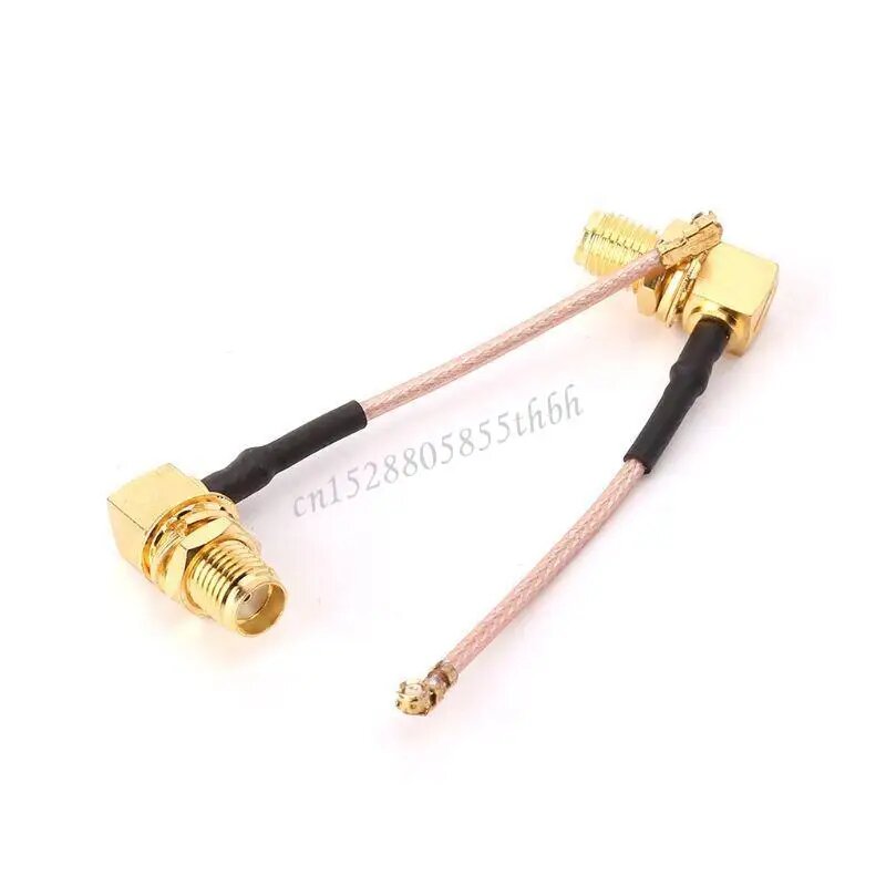5pcs SMA Женский правой угол к UFL/IPX/IPEX RF Coaxial Adapter RG178 Cogtail Cab Y4QD