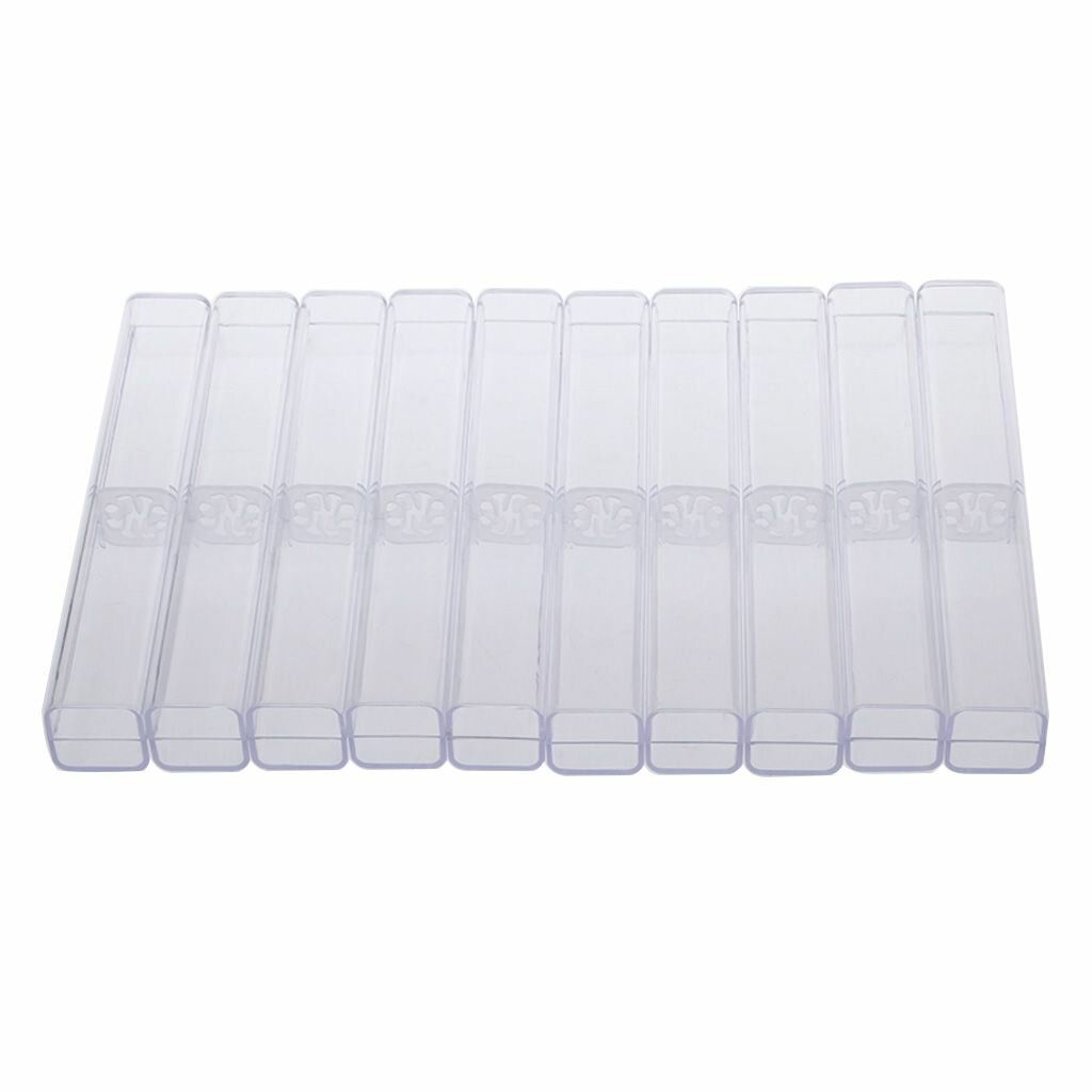 10 шт, маленький пластиковый пенал, прозрачный ящик, держатель, мини-контейнер для хранения ручек учителей, школьников, школьников