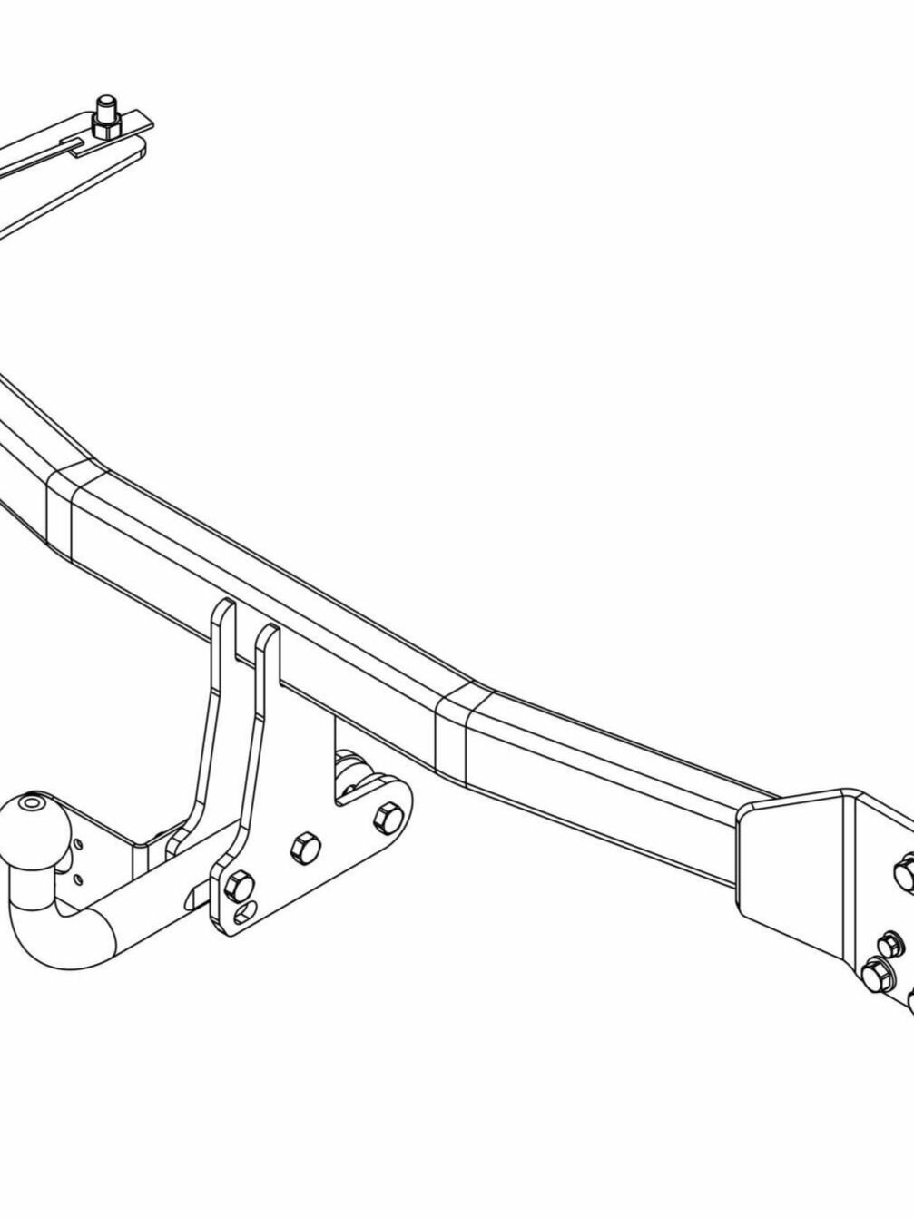 Фаркоп Avtos на Honda CR-V (2017-)(без электрики)HN 06 (90x20x16)
