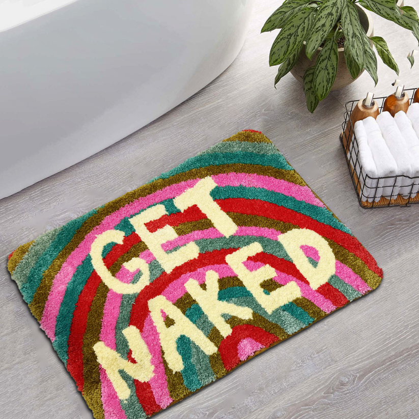 Коврик комнатный для ванной и туалета MyPads противоскользящий быстровпитывающий, быстросохнущий, 50х80см, разноцветный