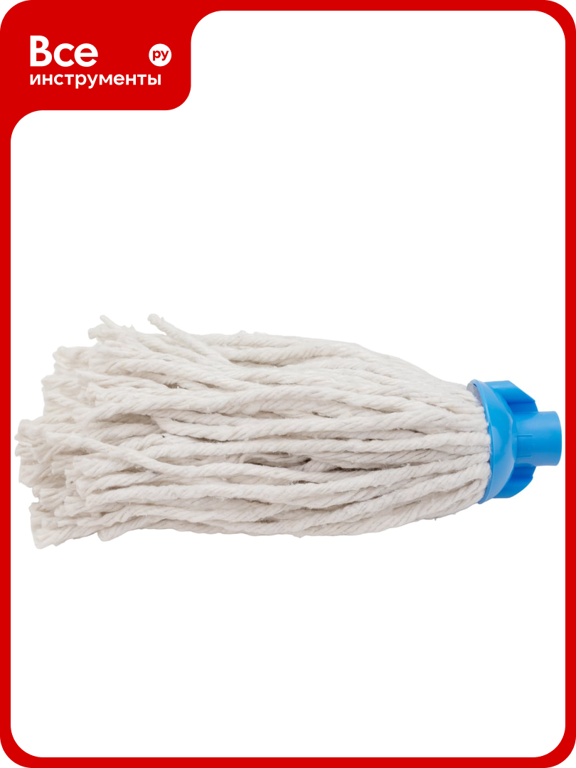 Сменная насадка для швабры Рыжий кот МОП круглая 007977, для труднодоступных мест