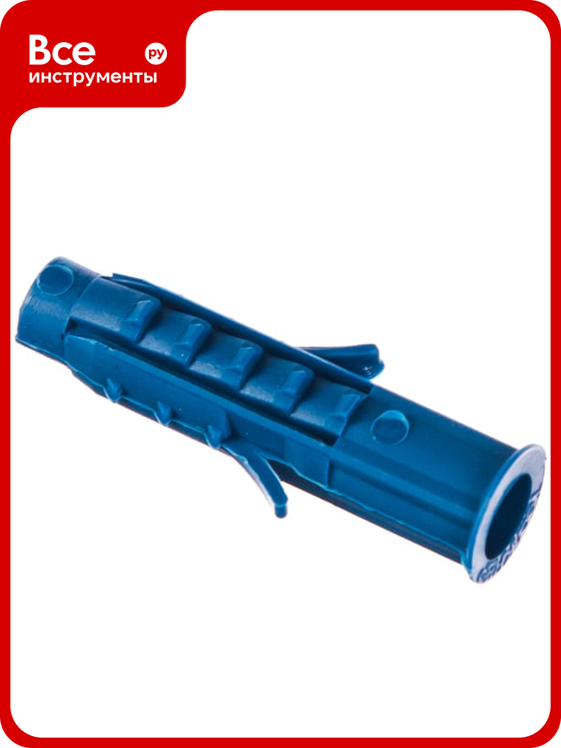 Распорный дюбель Чапай 6х30 шипы+усы, полипропилен 100шт - коробка Tech-Krep 111469