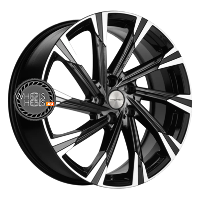 Диск автомобильный литой Khomen Wheels KHW1901 (Volvo XC) 19x7.5 5x108 et50.5 dia63.4 Black-FP