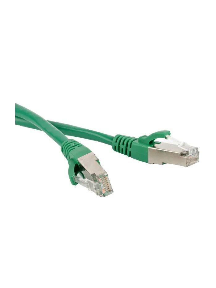 Кабель патч-корд Hyperline PC-LPM-STP-RJ45-RJ45-C5e-5M-LSZH-GN F/UTP 5eкат. 5м Медь LSZH Зеленый