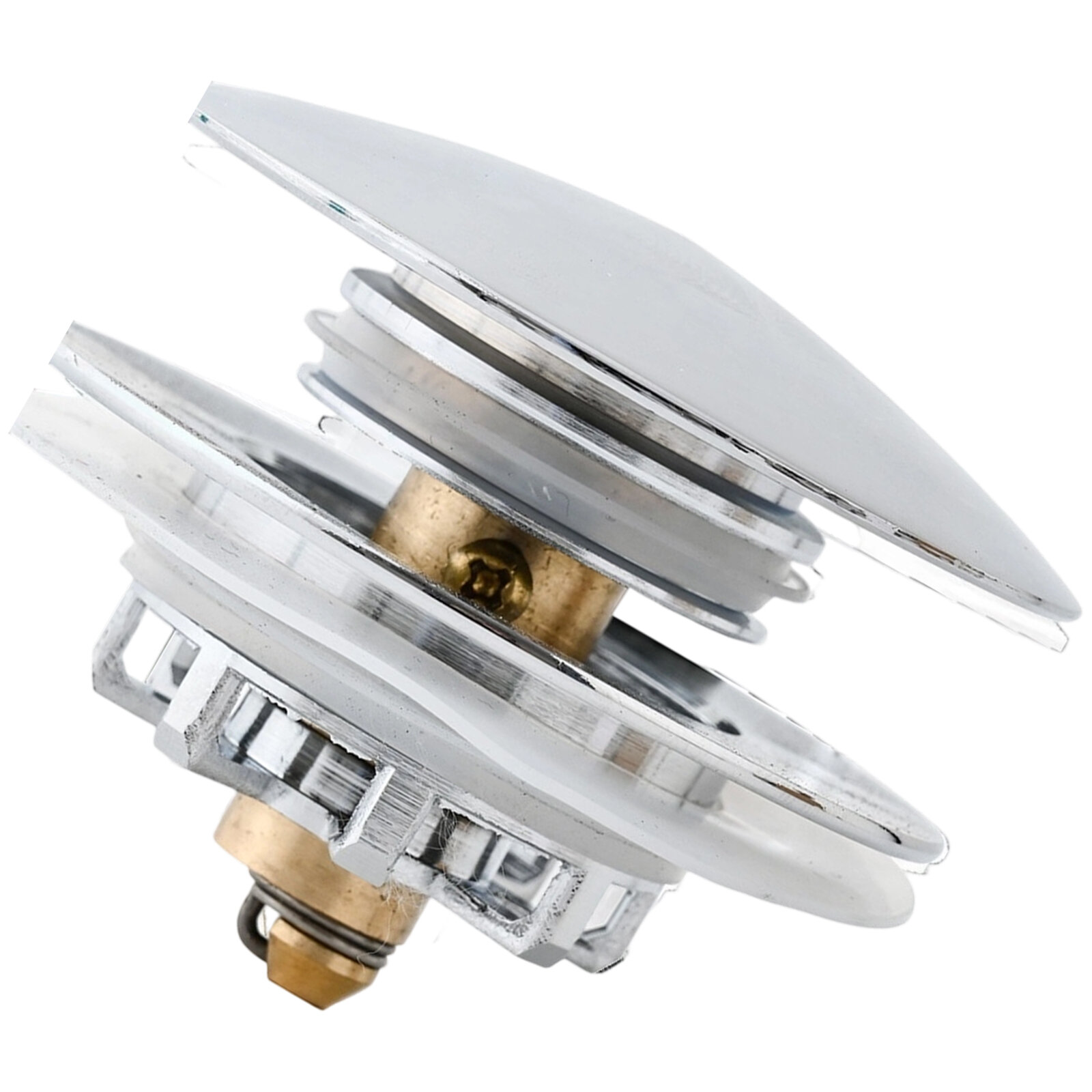 Латунная пробка для ванны нажимного типа с пружинящими сердечниками Для слива волос из душа