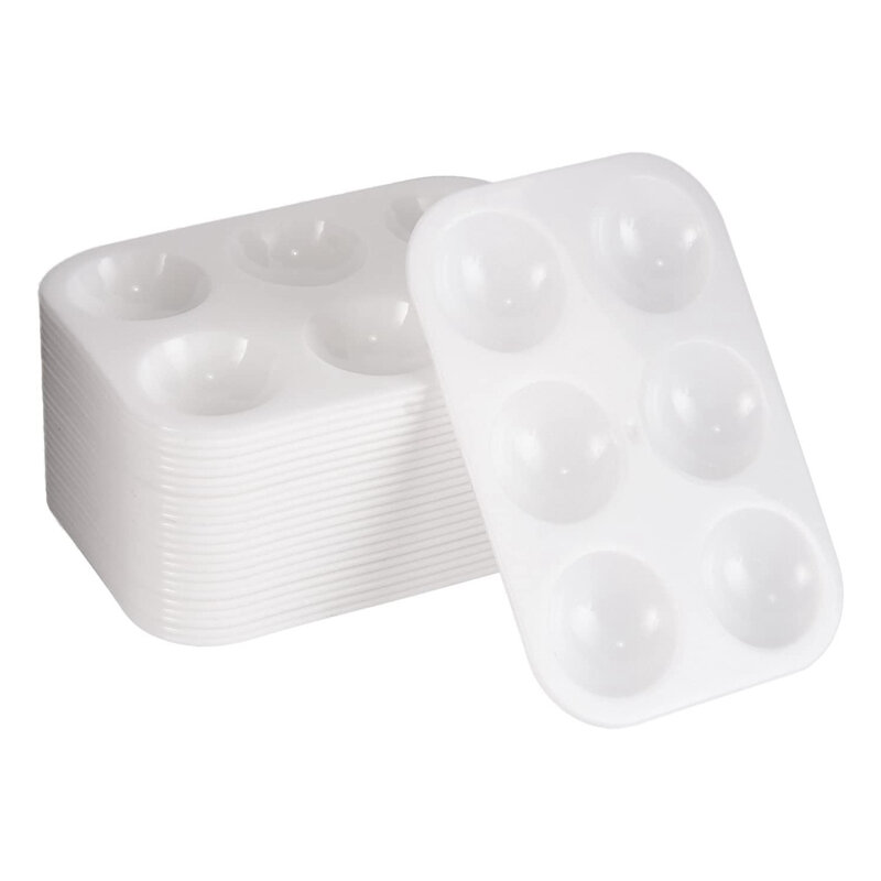 30 шт палитры для рисования We 6 лунок прямоугольная палитра для акварели лоток для рисования