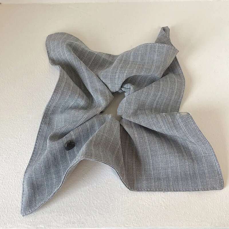 Корейские квадратные резинки для волос из хлопка FFF0165 Серый, F