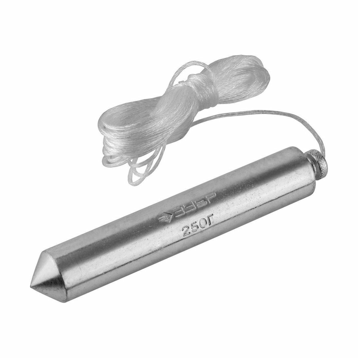 Строительный отвес со шнуром ЗУБР 5 м 250г в пластиковом контейнере (0636-250_z01)