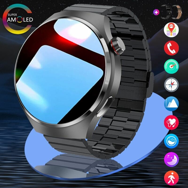 Cмарт часы Premium 4 Pro, Edition 2024-2025, 47мм, 3 ремешка в комплекте, (наручные смарт часы для айфон/андроид) электронные