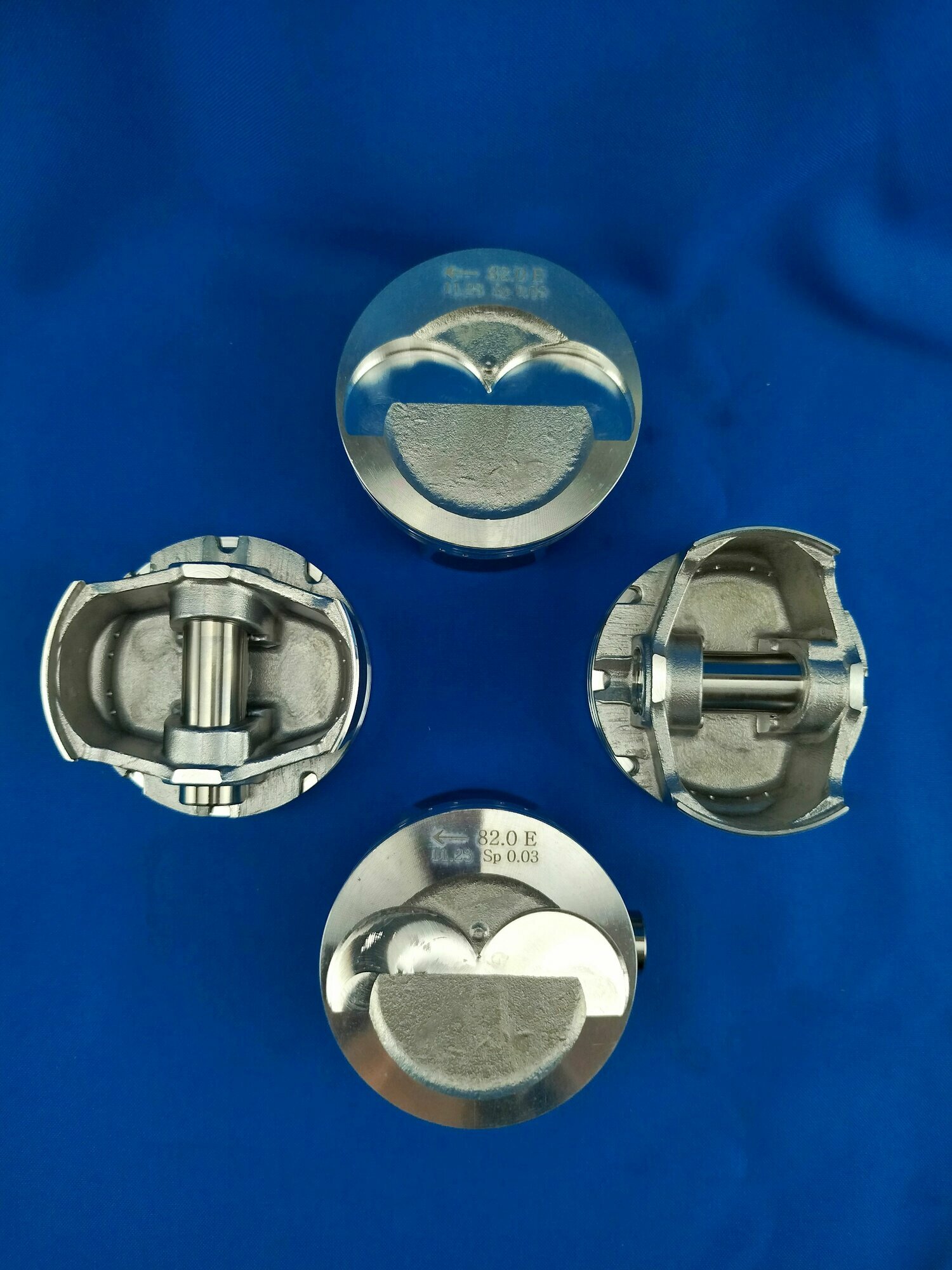 Поршня с пальцами "LECAR" для автомобилей Калина 2, Гранта, Приора 8кл. 82,0 E