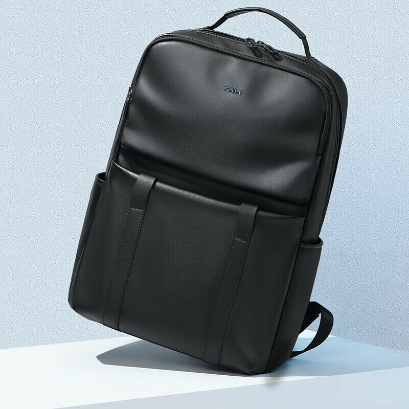 Рюкзак GOLF, Backpack for Men Soft Leather Laptop Backpack Large Capacity, большая вместимость, для путешествий, городской, школьный, деловой, кожаный, для мужчин