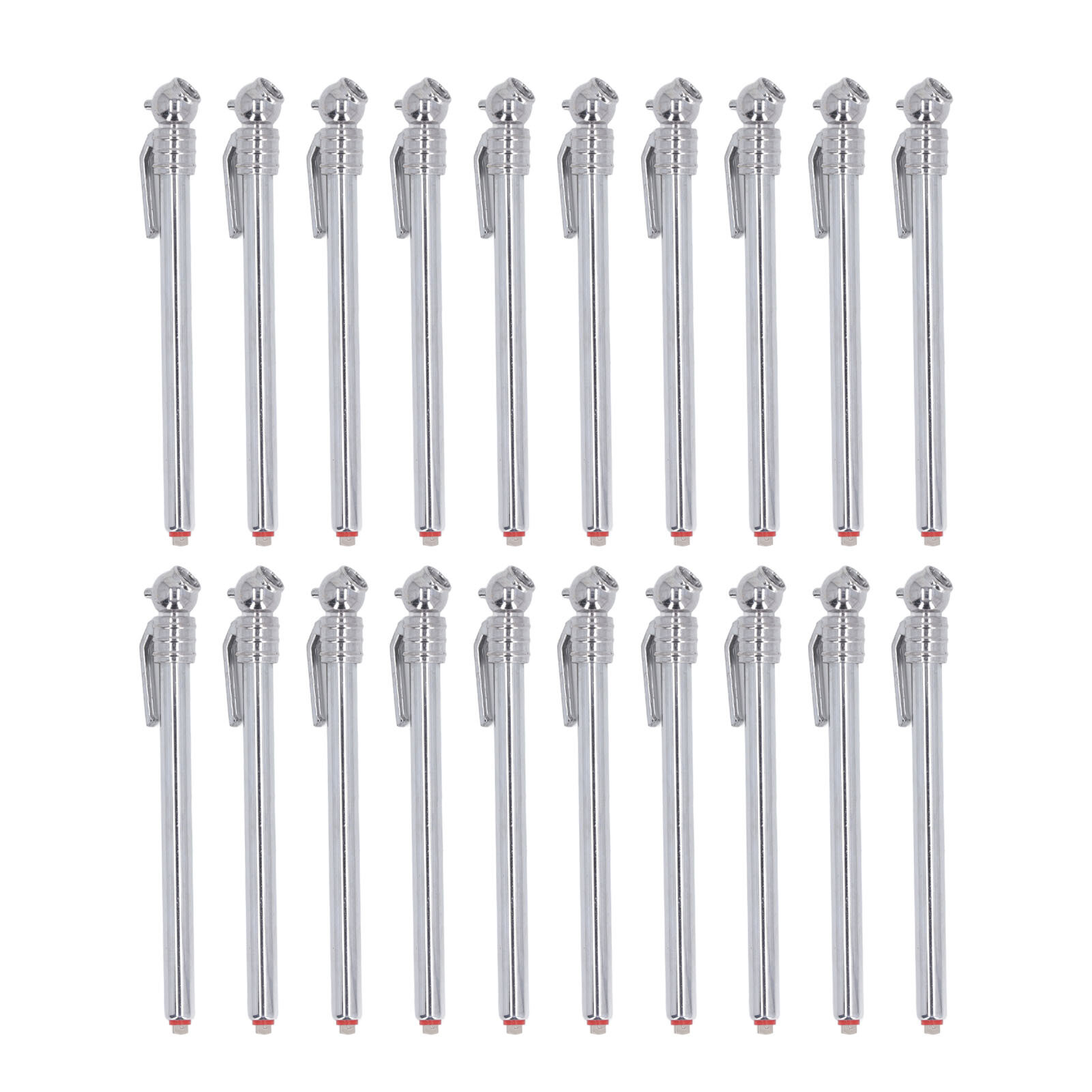 20 шт. Циферблатное манометр для измерения давления в шинах Пencil Type, диапазон 1-7 кг, 10-100 фунтов, портативный, из нержавеющей стали ицинка сплава, ABS, без батарейки, для автомобилей, грузовиков, мотоциклов, велосипедов