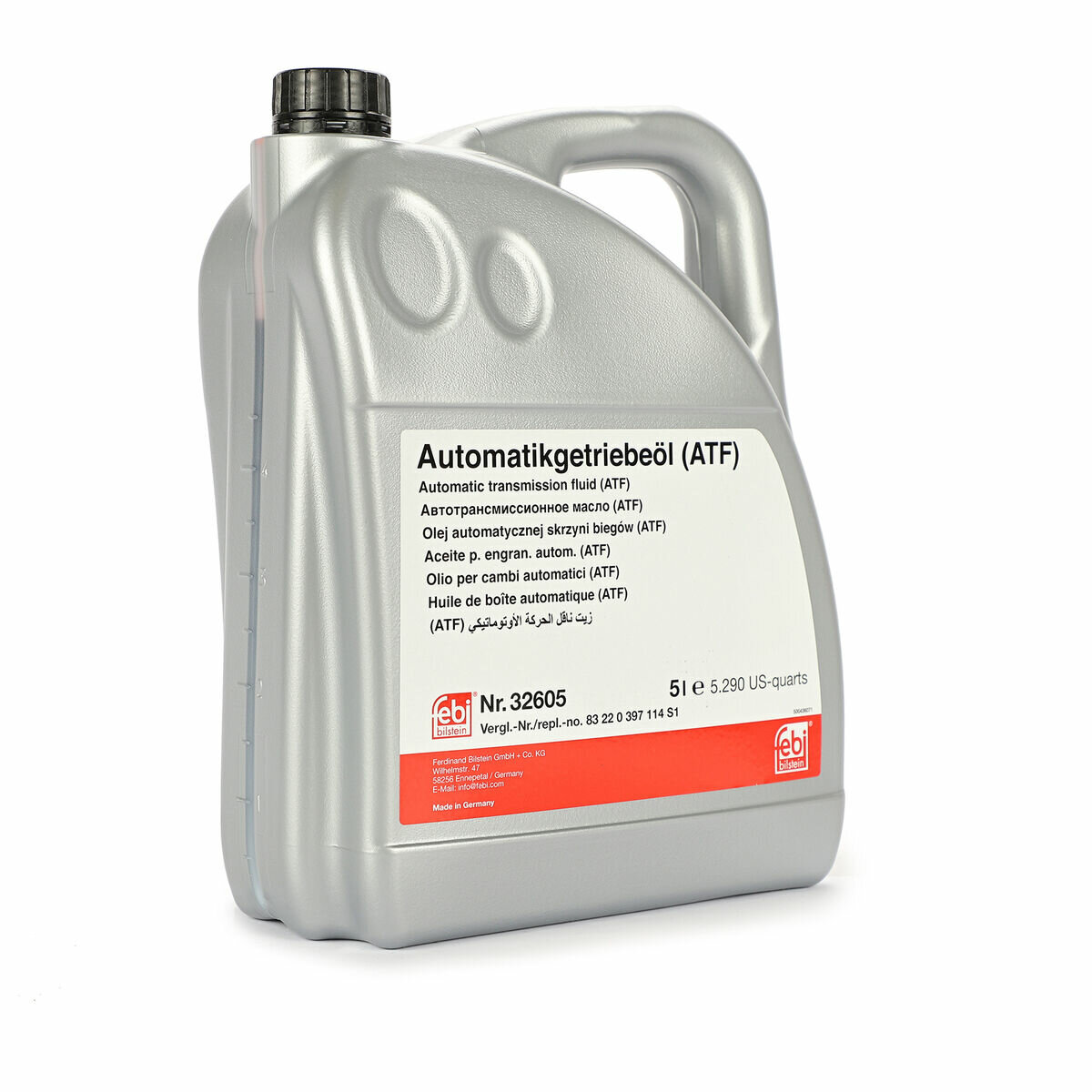 Масло Трансмиссионное Atf Febi Синтетическое 5Л.(Febi 32605)
