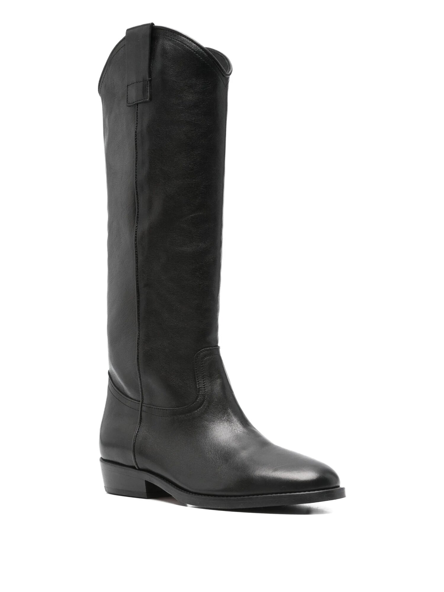 Ботинки CURIOSITE 30mm leather knee-high boots, размер 39, черный — фото 1