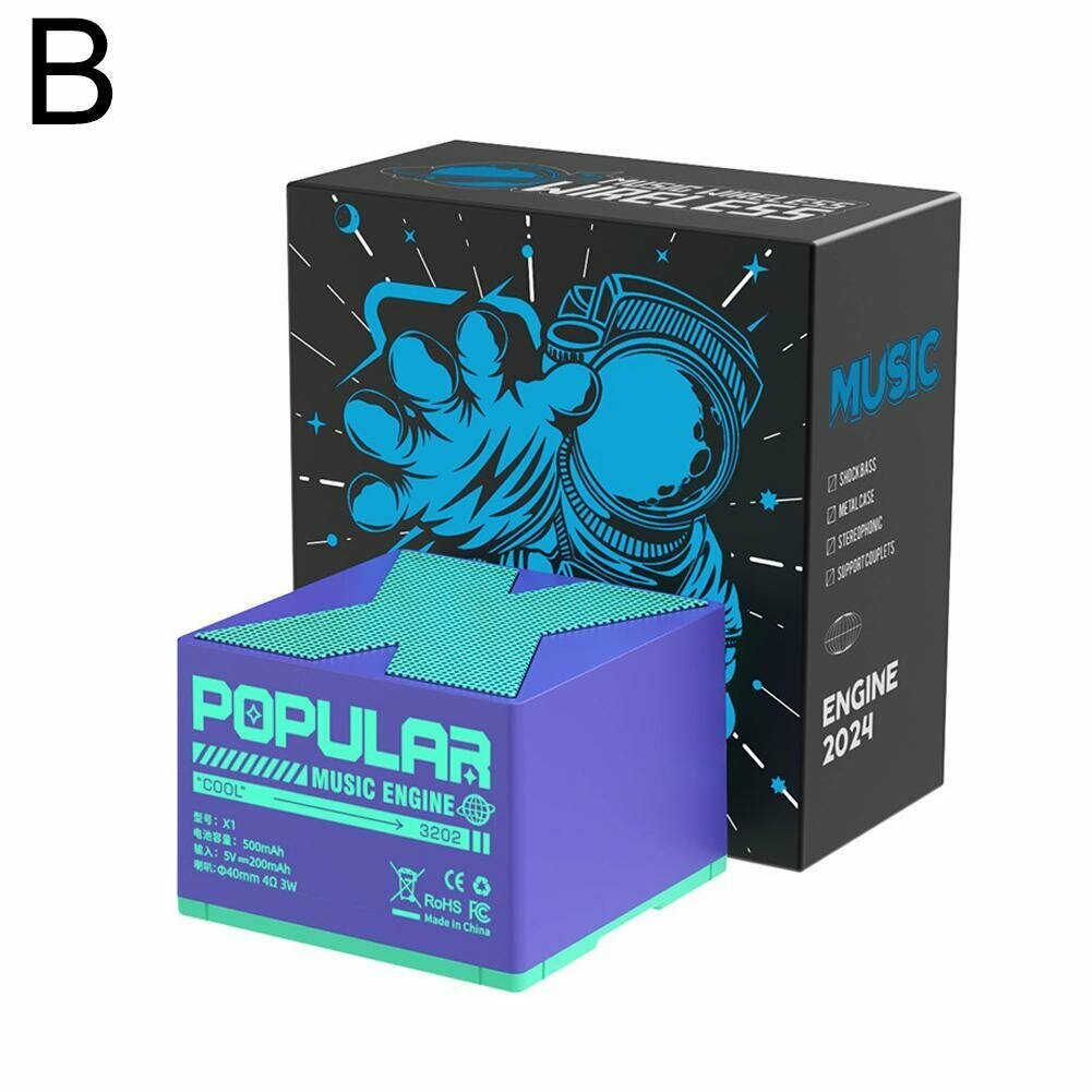 Колонка портативная / Беспроводная музыкальная колонка Bluetooth с FM-радио / переносная акустическая блютуз система для телефона и компьютера