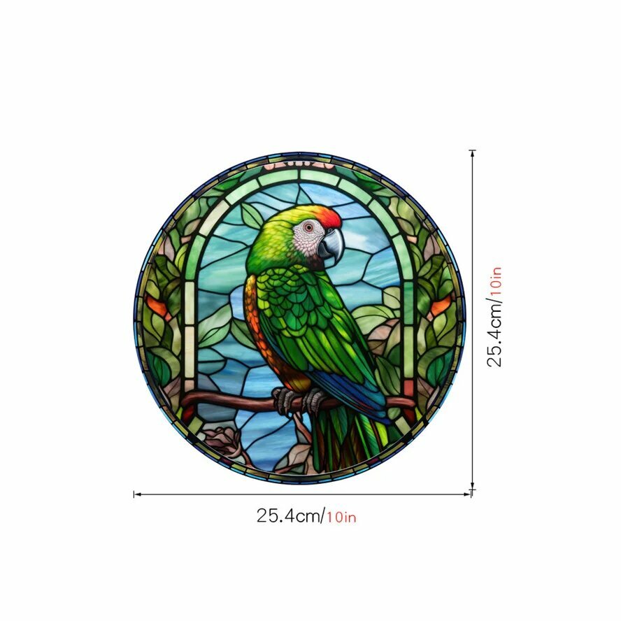 Электростатическая наклейка для окна ПВХ Колибри ирис 7