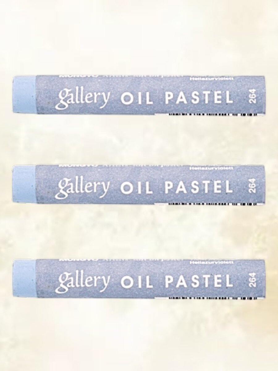 Пастель масляная мягкая профессиональная MUNGYO Gallery Светлый лазурный фиолетовый №264 (3шт)