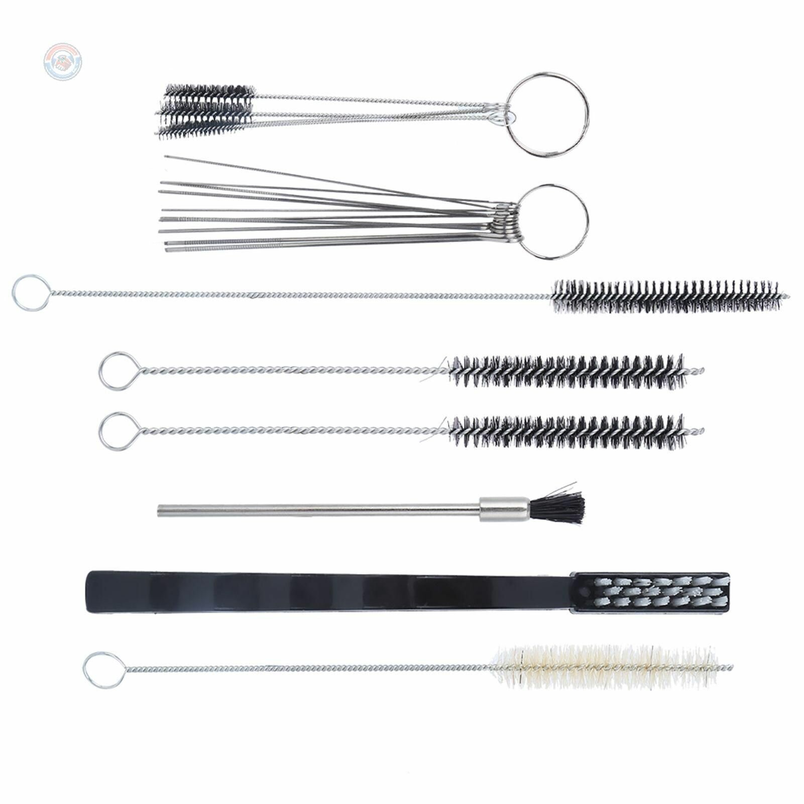 Набор для чистки краскопульта 21 предмет, универсальные щетки и иглы для аэрографа, тату-оборудования и распылителей, комплект для удаления засоров и сухой краски