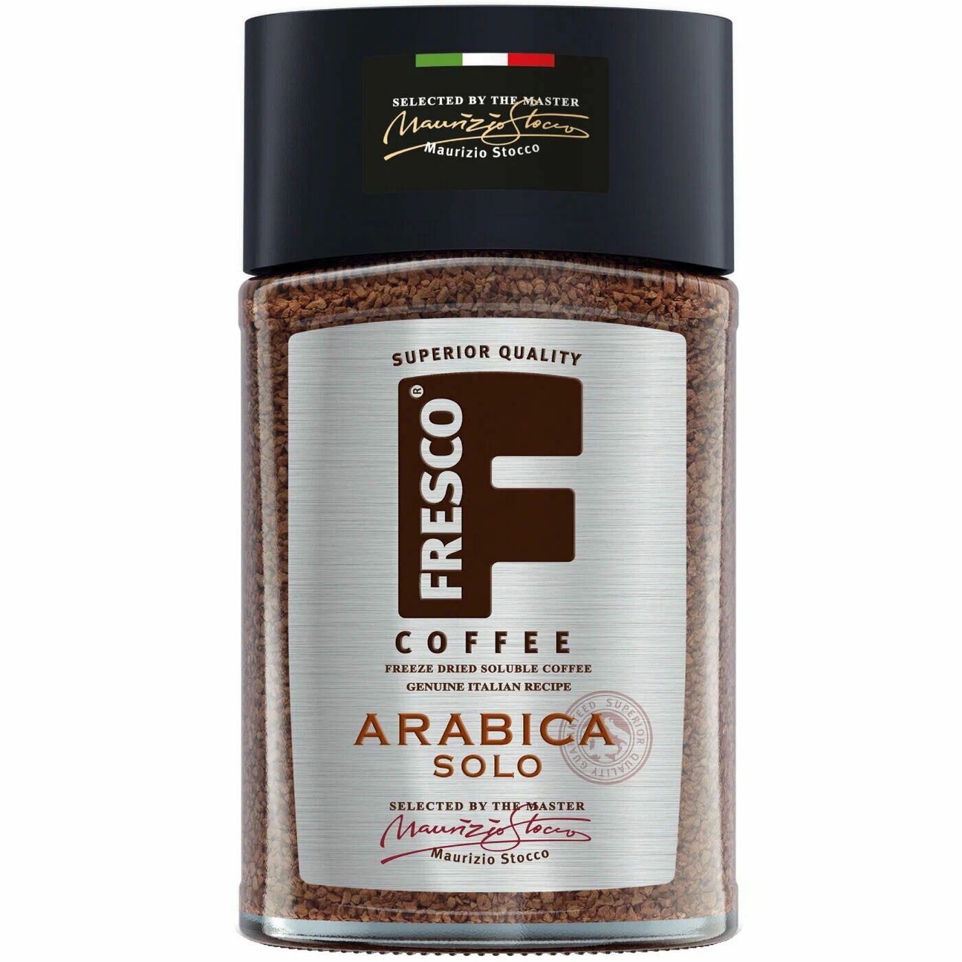 Кофе FRESCO Solo Arabica, натуральный сублимированный, ст/б, 190 грамм