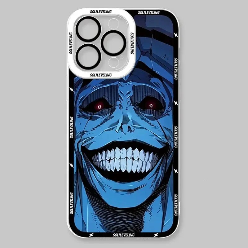 Прозрачный силиконовый чехол Solo Leveling для iPhone 16 E 15 14 11 Pro Max 13 12 Mini XS Max XS X 8 7 Plus, противоударный моющийся чехол