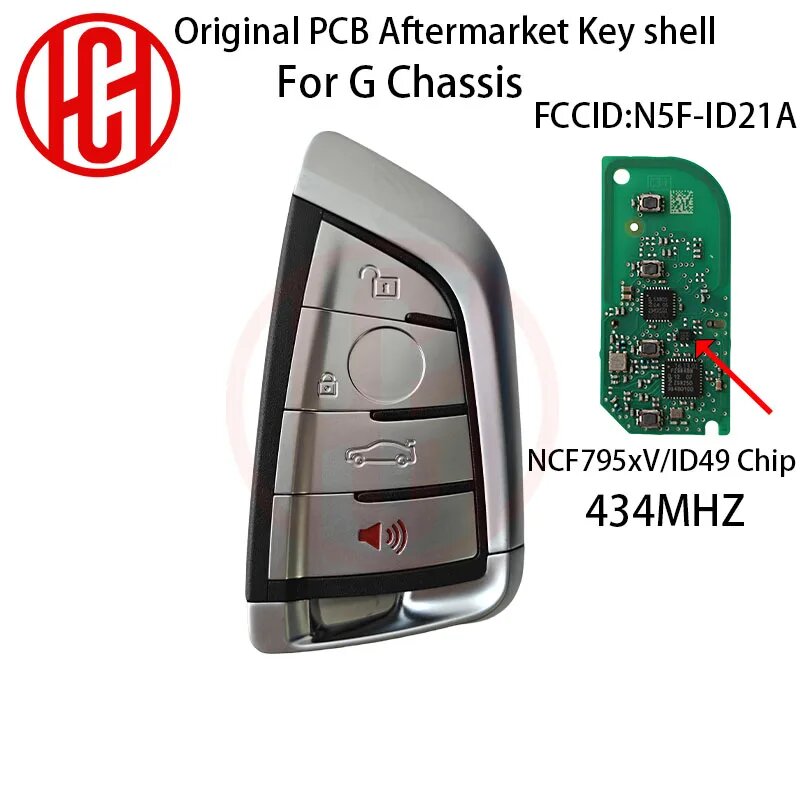 N5F-ID21A NCF795xV ID49 Чип 434 МГц Автомобильный дистанционный ключ для BMW G серии 3 5 6 7 X3 X5 X7 G01 G02 G08 G30 G31 G32 G38 Дистанционный автомобильный ключ