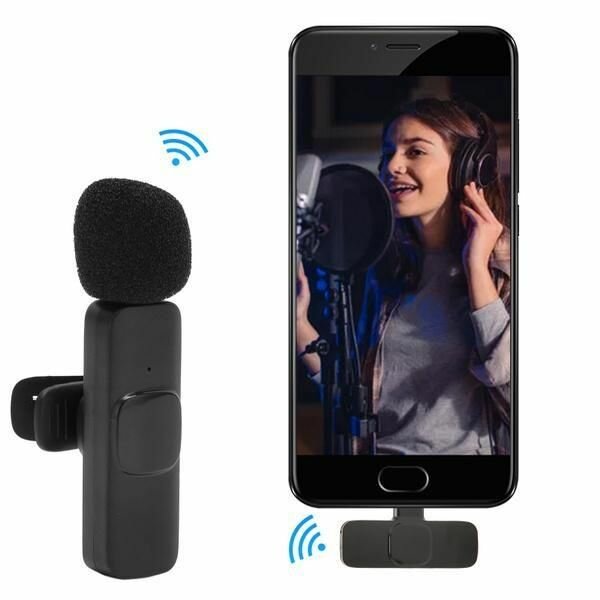 Беспроводной петличный микрофон для мобильных устройств, iPhone, iPad, Android