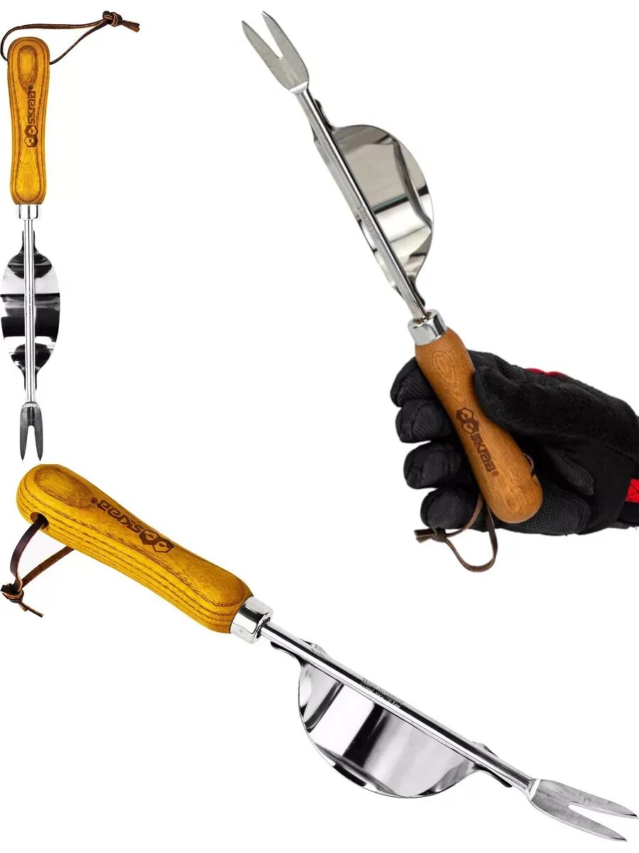 Корнеудалитель сорняков Ласточкин хвост с упором 330 мм