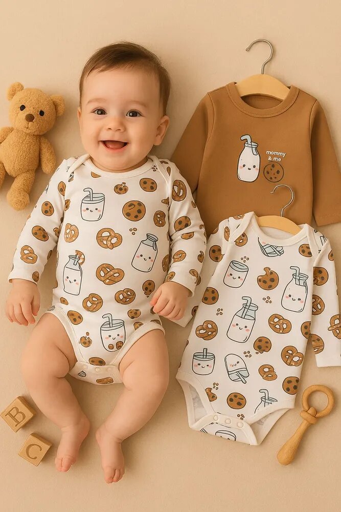 Боди для малышей, комплект из 2 шт.