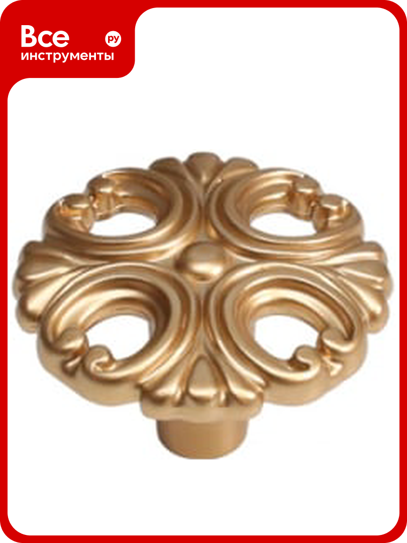 Ручка‑кнопка Giusti, отделка золото матовое «Милан» WPO.821Y.000. M00R8, круглая форма, модерн дизайн, накладной монтаж