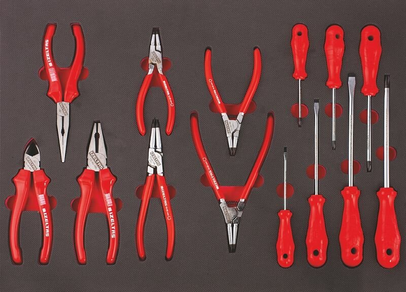 Ложемент с инструментом 3-ой ящик инструментальной тележки Premium, IZELTAS, 8245003014, 13000002469