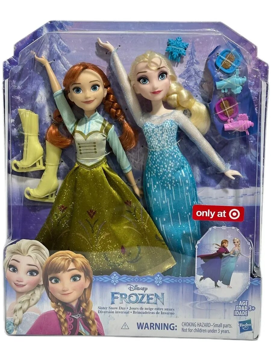 Куклы Disney Принцессы Эльза и Анна из "Холодного сердца" с коньками