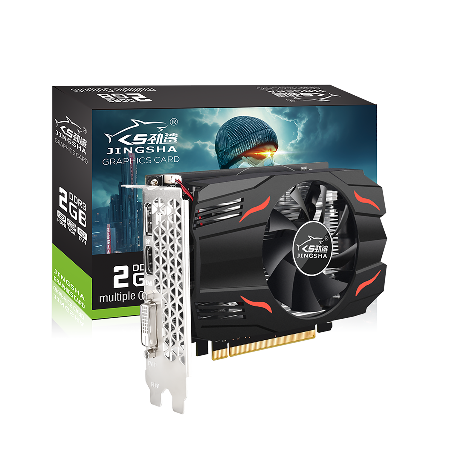 JINGSHA Radeon RX 550 4 ГБ GDDR5 128-битный DP/HDMI/DVI Видеокарта