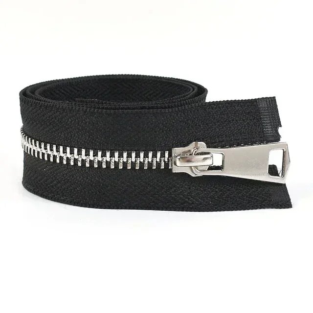 Металлические молнии Meetee 15-80 см Черный, 3Pcs, BlackSilver, Close-End-No5-15cm