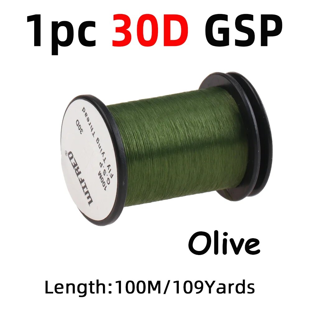 Нить для вязания мух Wifreo 30D Olive, 100м