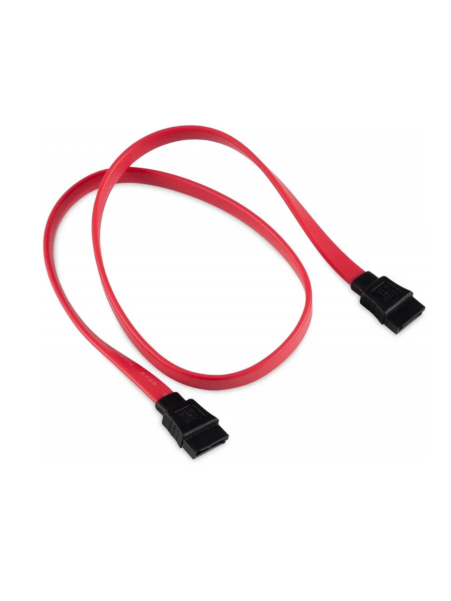 Кабель SATA SATA 0.5м (BU-SATA-SATA0.5M) красный