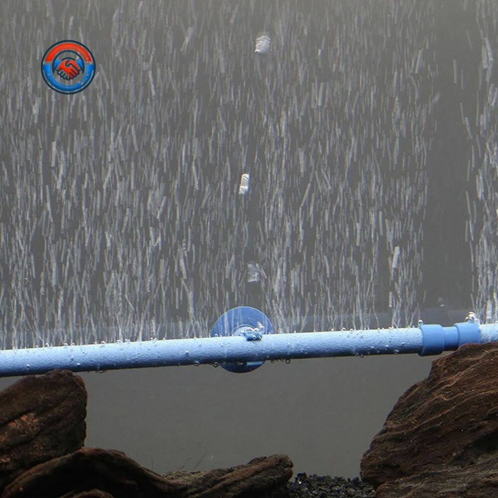 Аэрационная трубка для аквариума Wazutik, 72 см, регулируемая плотность пузырьков, подходит для пресной и морской воды, комплект с присосками