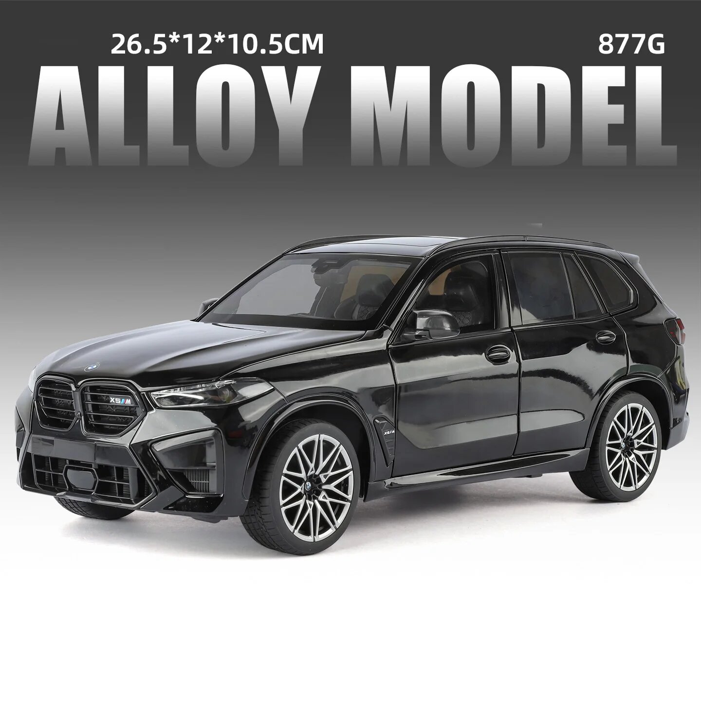 Игрушечный автомобиль BMW X5M 1:18 Black Mamba Black