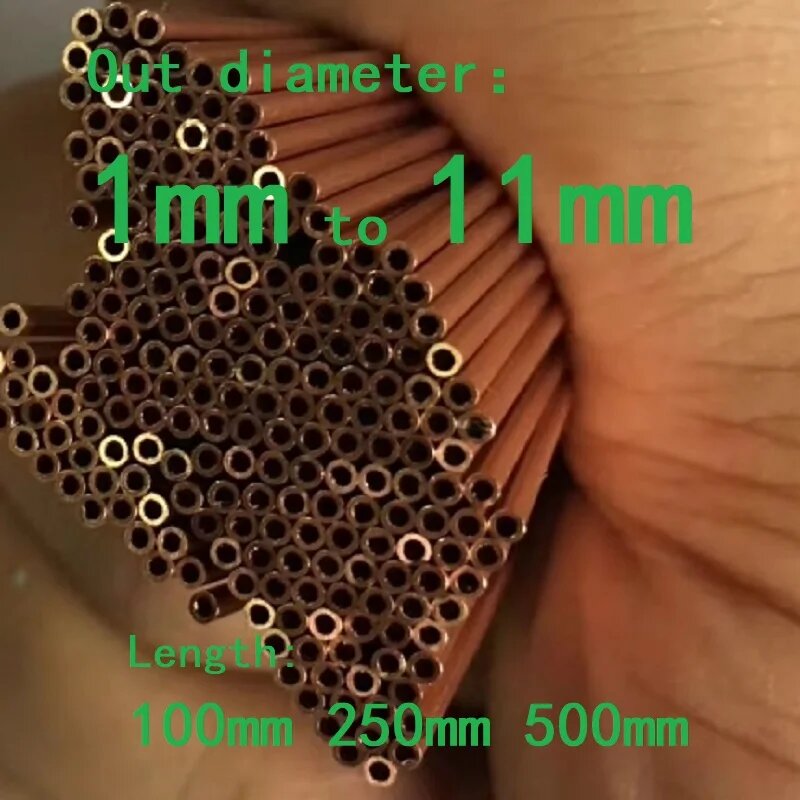 Красная медная трубка 3x0.75mm, Length 250mm 1pc