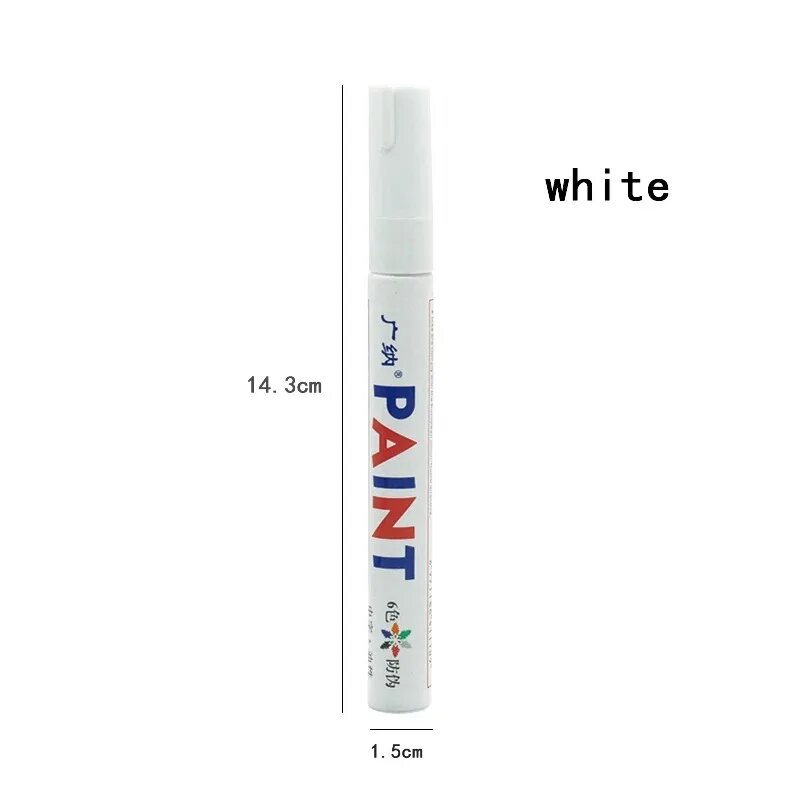 Водостойкий Перманентный Маркер Для Ремонта Автомобилей И Защиты Шин Велосипедов, Рисования White
