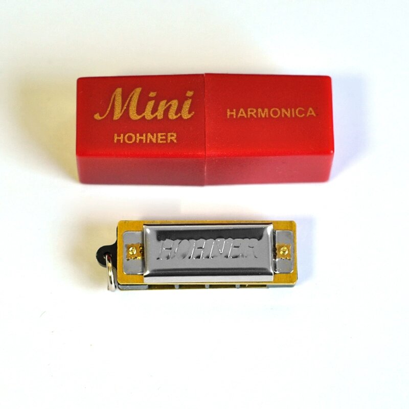 Германская губная гармошка HOHNER Little Lady, позолоченная 14-каратным золотом, к 50-летию, памятная, 4-отверстная,