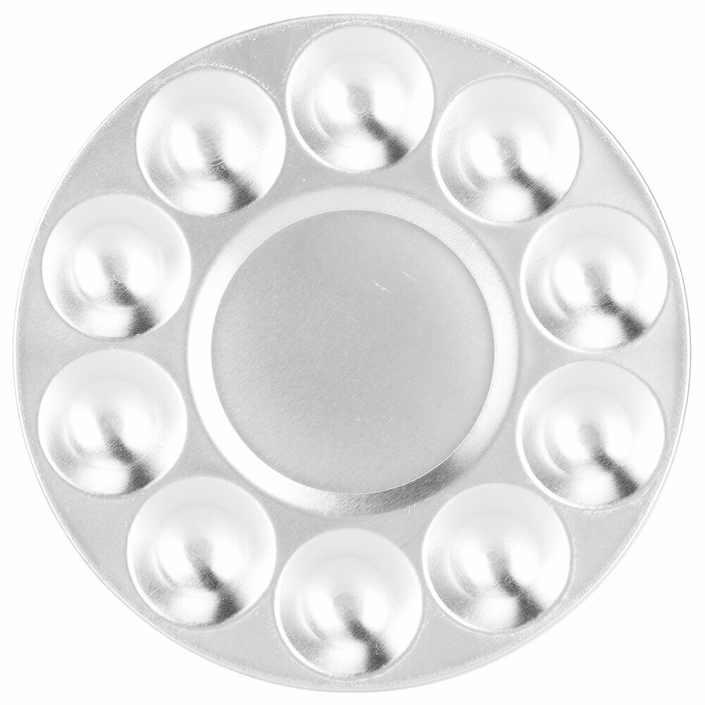 10секционная палитра для рисования алюминиевая, лоток для керамики, инструменты, художественные прин