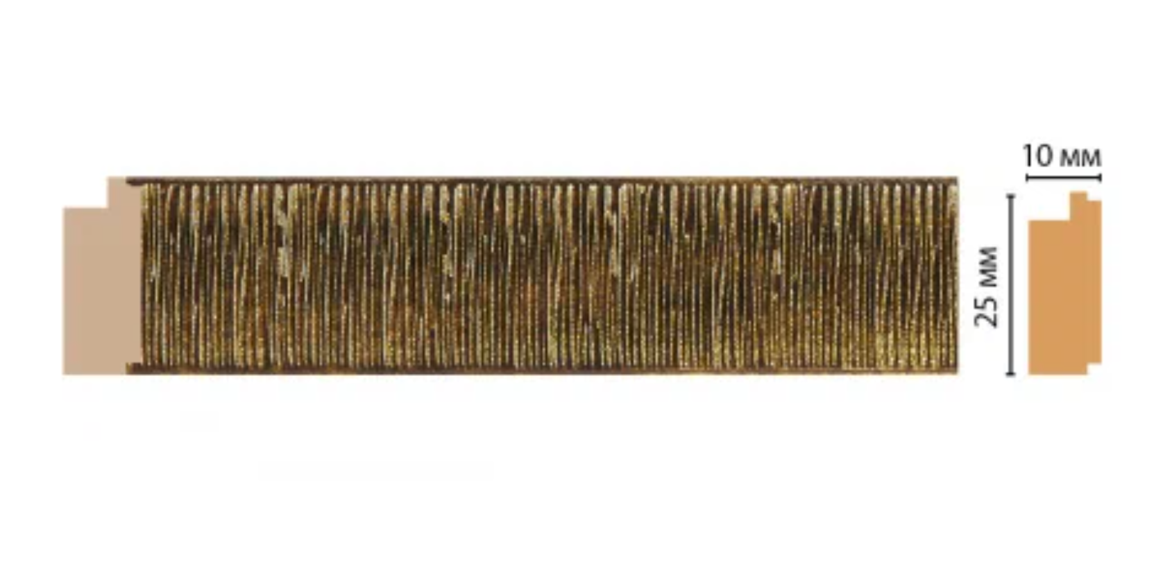 Багет Decomaster 102-28 В25хШ10хД2400 мм / Декомастер.