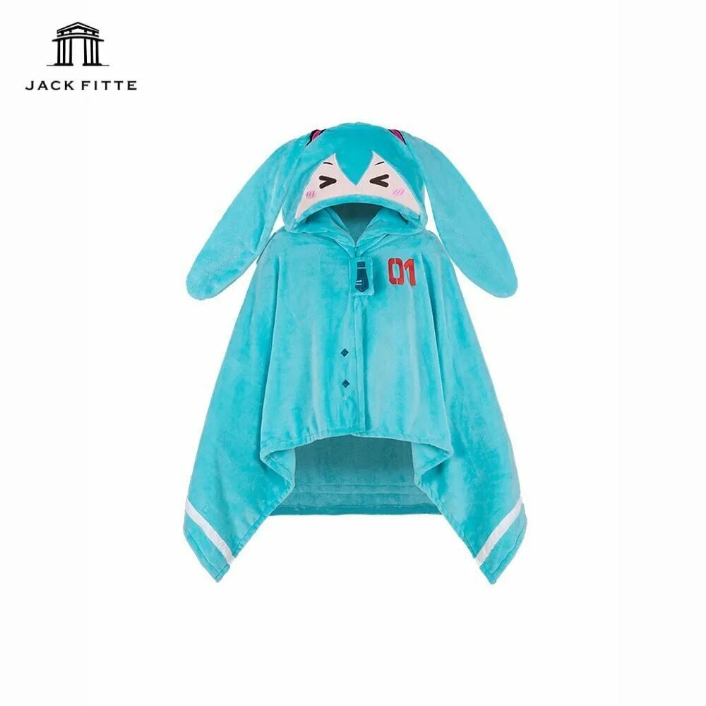 JACK Fitte Плед плюшевый, пончо , Фланель, 165 см х 90 см